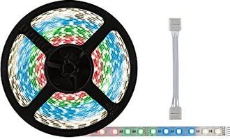 Paulmann 71044 LED Stripe MaxLED 500 RGBW inkl. Adapterkabel 10m Farbsteuerung IP20 incl. 1x72 Watt dimmbar Silber Kunststoff 3000 K