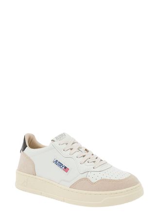 Autry Mens Low Top Sneaker Medalist White Leather Cow Trainers