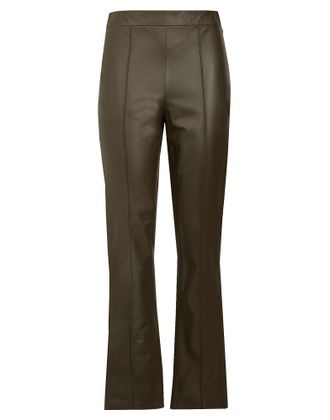 8 by YOOX LEATHER STRAIGHT-LEG FIT PANT