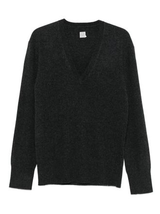 Toteme pull en cachemire &agrave; col v - Noir