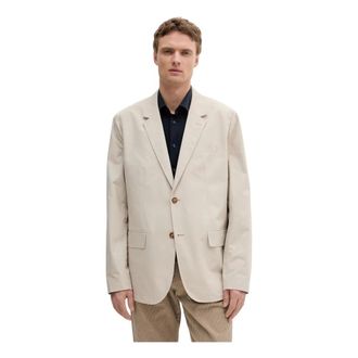 Michael Kors Blazer en popeline de coton - Homme - Vestes - Beige - Taille: 3XS