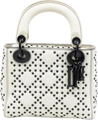 Dior Pre-owned Lady Dior - Femme - Pre-owned - Blanc - Taille: ONE Size
