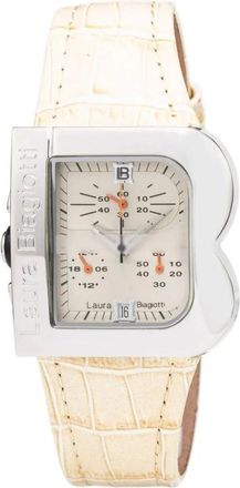 Laura Biagiotti Femme, Accessoires, Beige, Taille: ONE Size Montre habill&eacute;e en cuir