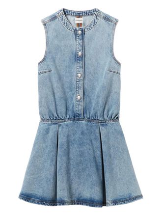 Claudie Pierlot robe en jean boutonn&eacute;e - Bleu