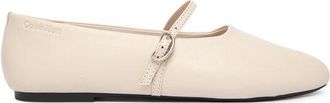 Calvin Klein Ballerinas Oblique Ballerina Mj Lth Hdw HW0HW02847 Écru