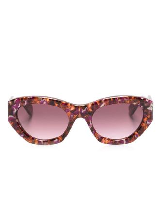 Chlo&eacute; lunettes de soleil Gayia &agrave; monture papillon - Rose
