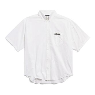 Balenciaga Masking Tape Shirt - - Shirts - Herren - Wei&szlig; - S
