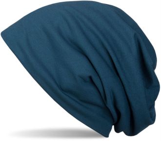 styleBREAKER Unisex Beanie Mütze Einfarbige mit Thermo-Fleece Futter, warme Winter Mütze gefüttert 04024008, Farbe:Blau-Petrol