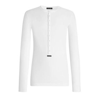 Dolce & Gabbana Serafino Ripp-Baumwoll-Oberteil - - Tops - Herren - Wei&szlig; - S