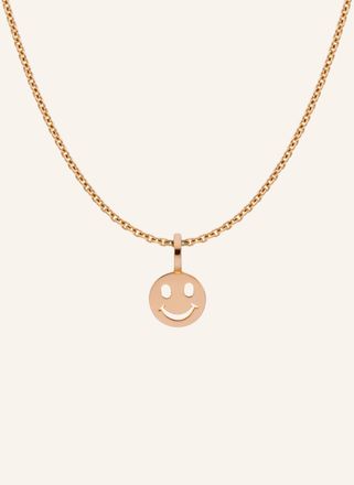 Cada Cada Kette Tiny Smiling Face rosegold