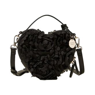 Twin-Set Actitude, Femme, Sacs, Noir, Taille: ONE Size Heart Shoulder Bag