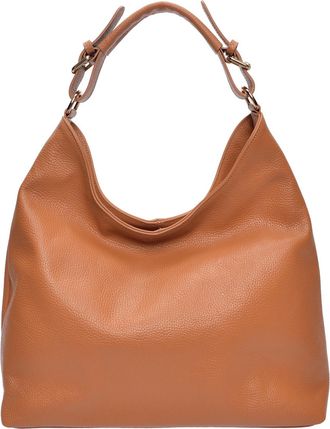 Anna Luchini Braun Rindsledertasche