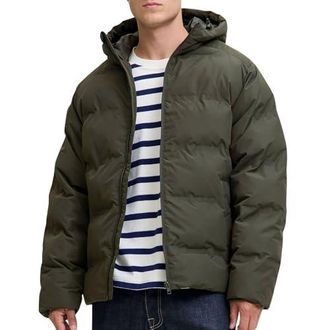 Jack & Jones Jjesoho Puffer &agrave; capuche Sn, rose, taille X_L, Colophane, x_l