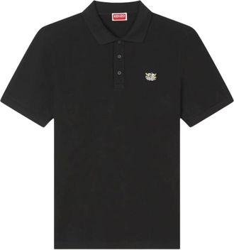 Kenzo Homme, Tops, Noir, Taille: M Wild Tiger Slim Polo