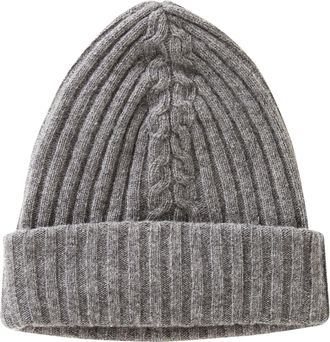 Benetton Damen Berretto In Maglia 1244da011 Winter-Zubeh&ouml;r-Set, grau, One Size