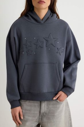 Trendyol Einfarbiges Oversize-Sweatshirt, lang - Grau