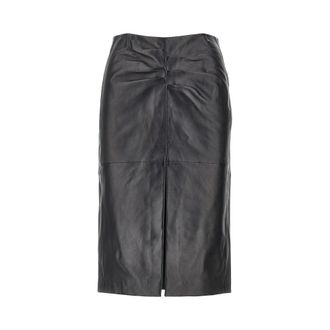 Isabel Marant Tuline leather midi skirt Woman 36