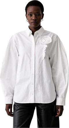 Rotate Rotate Birger Christensen, Femme, Blouses et Chemises, Blanc, Taille: 40 FR Chemise oversize