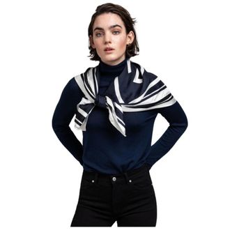 GANT Merino-Woll-Rollkragenpullover - - Knitwear - Damen - Blau - 2XL