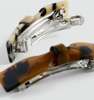 Mango Barrette naud marron - Femme - Taille unique - MANGO