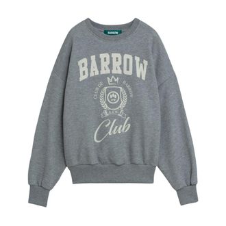 Barrow Barrow, Femme, Sweatshirts et sweats &agrave; capuche, Gris, Taille: 40 FR SweaT-shirt D&eacute;coup&eacute;