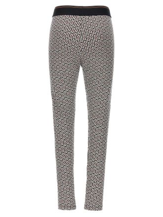 Paco Rabanne Logo-Monogram Leggings - Black