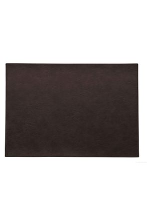 ASA Tischset Vegan Leather, Dunkelbraun, Kunststoff, rechteckig, 46x33 cm, abwischbar, Wohntextilien, Tischw&auml;sche, Tischsets