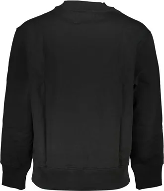 Calvin Klein Logo-Print Cotton Sweatshirt - Black