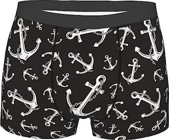 Generic Boxers Homme Ancre Boxer Briefs R&eacute;tro Extensible Trunk pour Hommes Le Quotidien Sports D&Eacute;t&eacute; XL