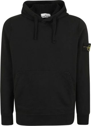 Stone Island Homme, Sweatshirts et sweats &agrave; capuche, Noir, Taille: XL Cotton Fleece Sweat &agrave; capuche