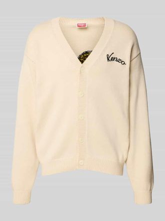 Kenzo Cardigan aus Wolle mit Logo-Stickerei