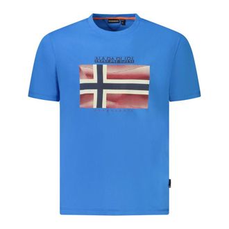 Napapijri Homme, Tops, Bleu, Taille: L Short Sleeve T-Shirt