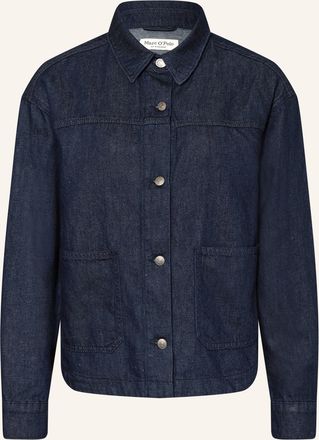 Marc O'Polo Marc Opolo Jeansbluse Mit Leinen blau