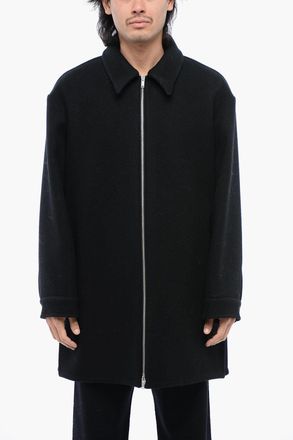 Jil Sander Mantel Aus Wolle Mit Rei&szlig;verschluss Jil Sander