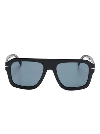 Eyewear by David Beckham Sonnenbrille mit eckigem Gestell - Schwarz