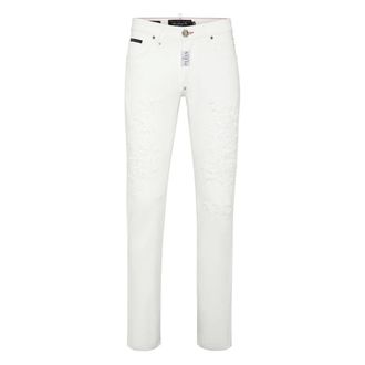 Philipp Plein Herren, Jeans, Wei&szlig;, W31Gr&ouml;&szlig;e