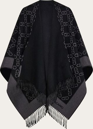 Ferragamo Damen Gancini Wendecape Grau