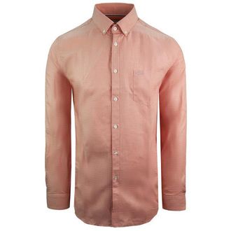 Lacoste Gewebtes Regular Fit Herren Pinkes Hemd