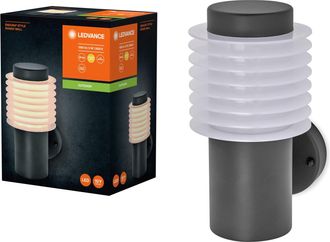 Ledvance ENDURA STYLE RONDO WALL Außenleuchte, 9W, 700lm, Wandleuchte, dunkelgrau,IP44 Schutzklasse, 3.000K Farbtemperatur, warmweiße Lichtfarbe