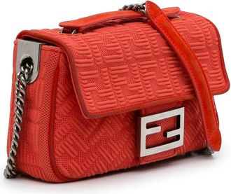 Fendi Hobo Bags - Midi Chain Baguette - Gr. unisize - in Rot - f&uuml;r Damen