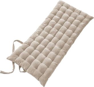 Altobuy Harris - Matelas de Sol 60x120cm Velours de Coton Capitonn&eacute; Coloris Pampa