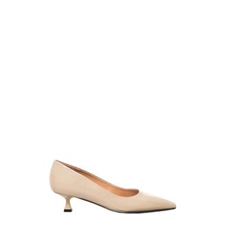 Bianca Di Femme, Chaussures, Beige, Taille: 37 EU Escarpins à Petit Talon Vernis Couleur Céramique