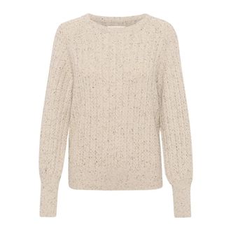 Part Two Natural Nepse Strickpullover - - Knitwear - Damen - Beige - L