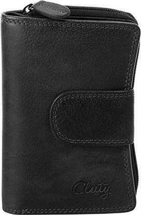 Cluty Portefeuille au Format Paysage Cuir Véritable Femme | | 020353