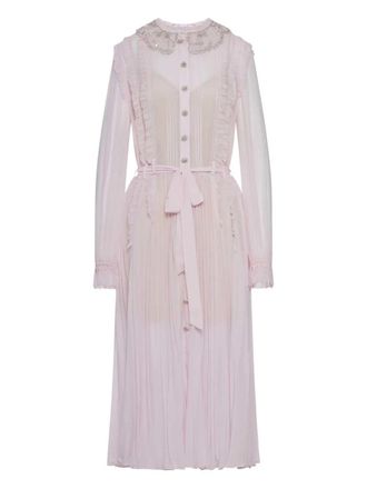 Self Portrait Robe pliss&eacute;e autoportrait