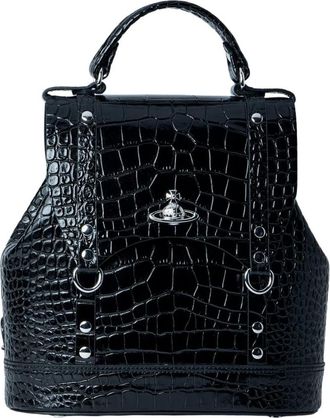 Vivienne Westwood Femme, Sacs, Noir, Taille: ONE Size Small Max Backpack