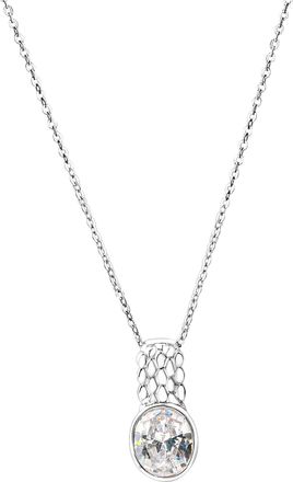 Zeeme Silber Anh&auml;nger mit Kette 925/- Sterling Silber rhodiniert Zirkonia