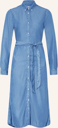 GANT Hemdblusenkleid In Jeansoptik blau