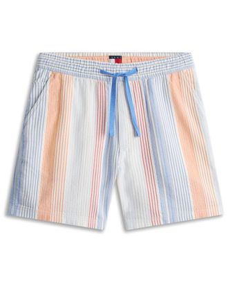 Tommy Hilfiger Leichte Seersucker-Baumwollshorts mit Streifenmuster in