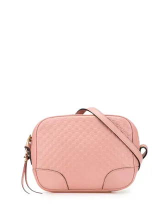 Gucci sac &agrave; bandouli&egrave;re Microguccissima Bree (2000-2015) - Rose